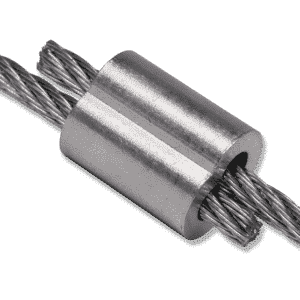 100-Pack Aluminum Cable Crimps for 1/16" & 1/8" Steel Cable