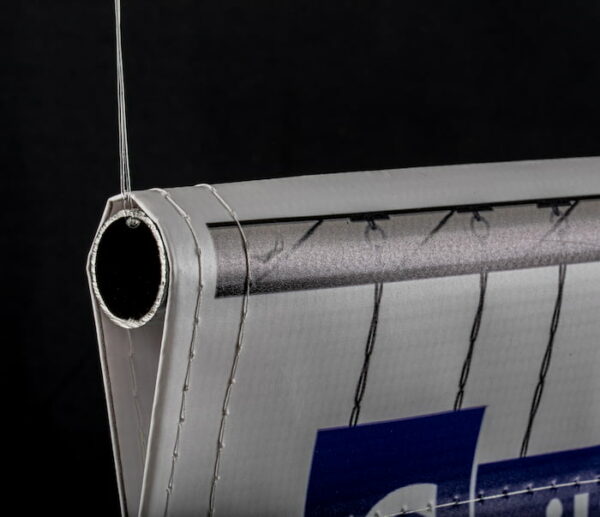 How to Hang a Sign Made with a Built-in Rod Pocket | Ceiling Outfitters